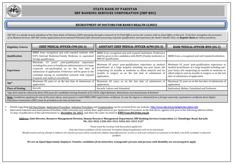 Advertisement Hiring of Regular Doctors | PDF | General Practitioner ...