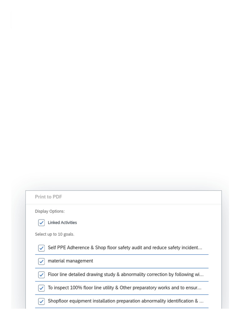 Goal List - Goal Management - SAP SuccessFactors | PDF | Technology ...