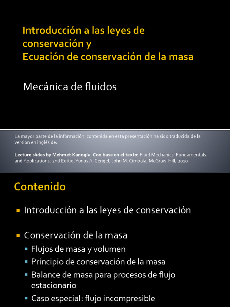 Introducción A Las Leyes de Conservación y Ley Conservación de La Masa | PDF | Descarga ...