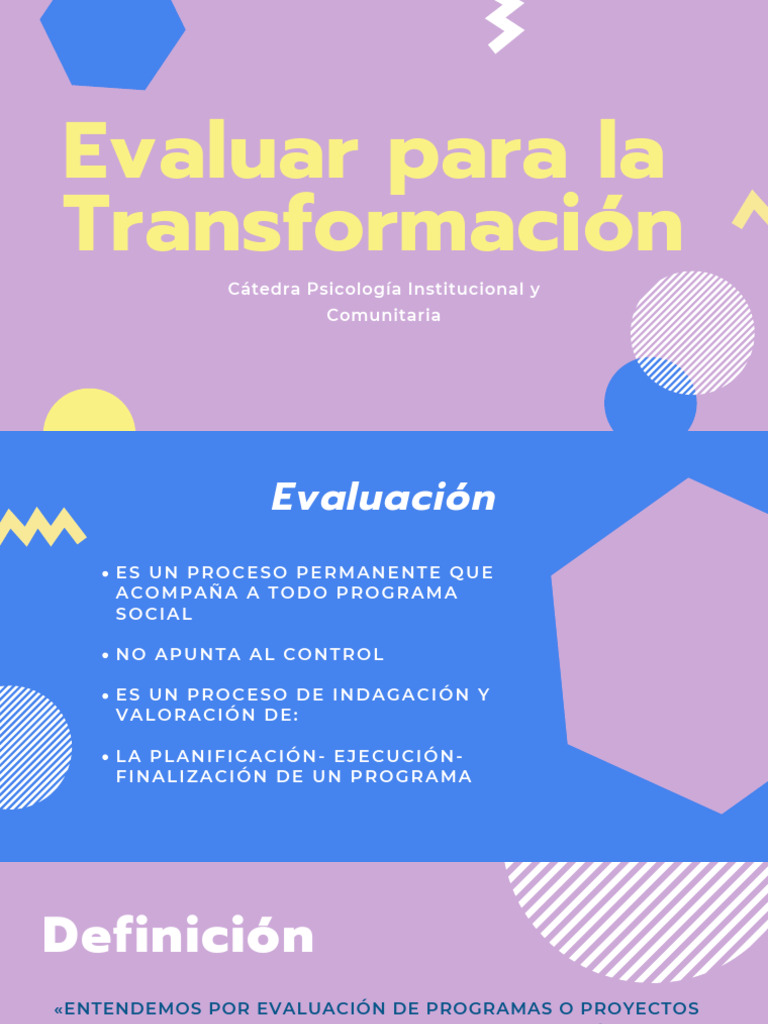 Evaluar para La Transformación | PDF | Evaluación | Investigación cuantitativa