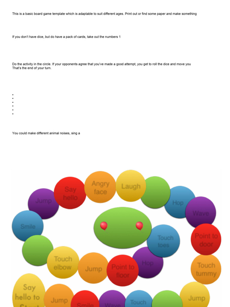 Board Game Template 10 | PDF