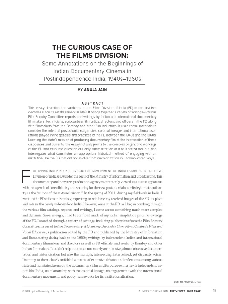 THE - CURIOUS - CASE - OF - THE - FILMS - by Anuja Jain | PDF | Documentary Film | Propaganda