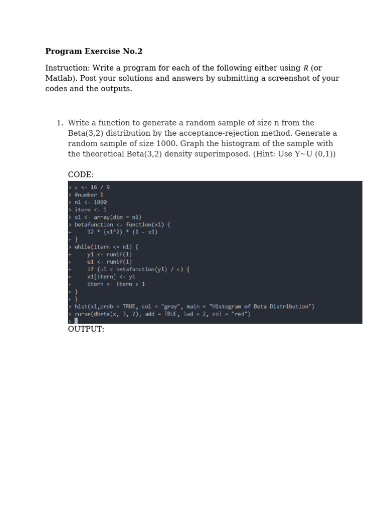 Program Exercise 2 - IRAO | PDF | Teaching Methods & Materials