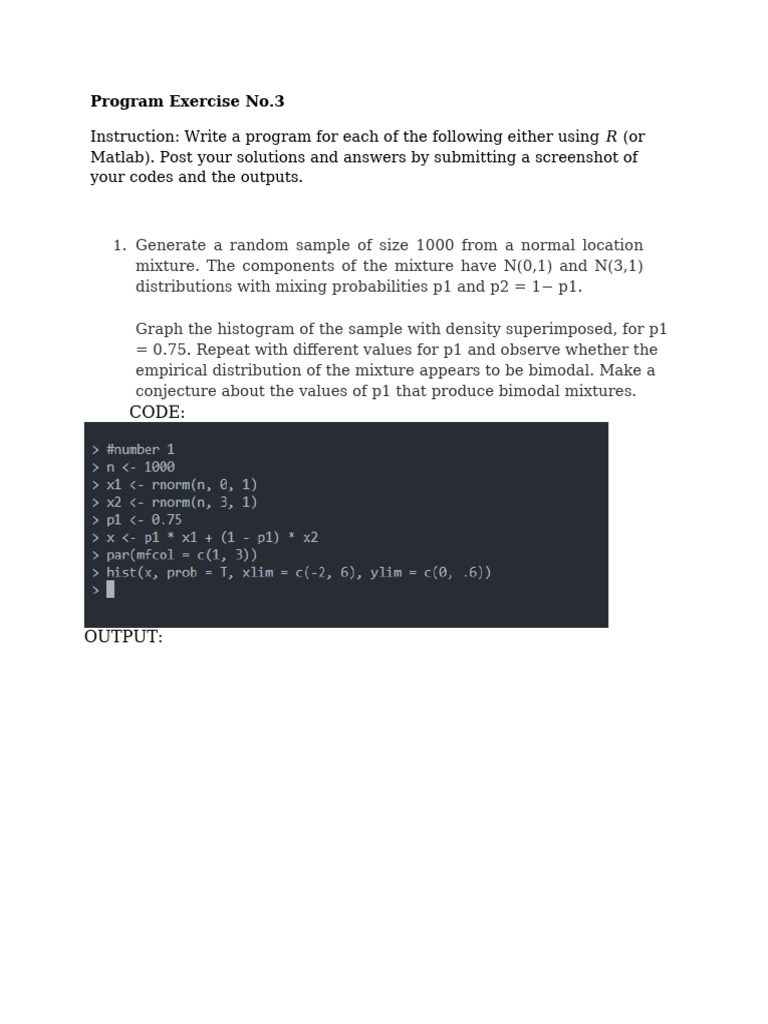 Program Exercise 3 - IRAO | PDF | Science & Mathematics