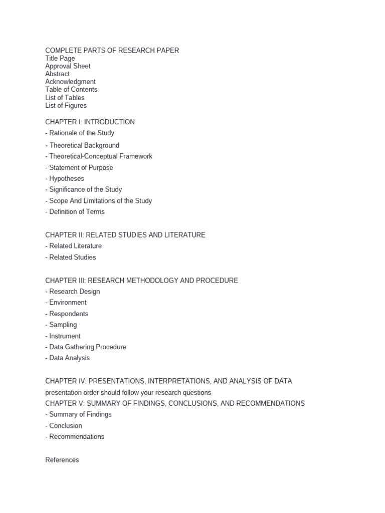Research Paper Structure Guide | PDF | Computers