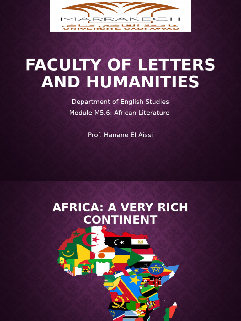 African Lit - Lecture123 | PDF | African Literature | Postcolonialism