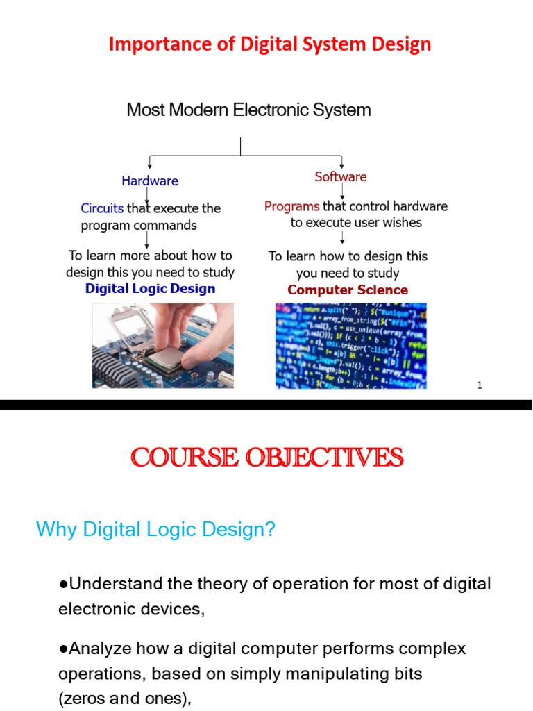 Digital Logic Design Course Overview | PDF | Logic Gate | Ibm Pc ...