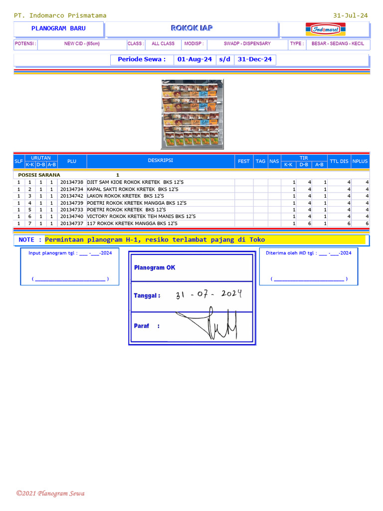 Rokok Iap Agst24 | PDF