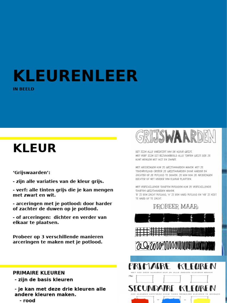 Kleurenleer 1ste 2 | PDF