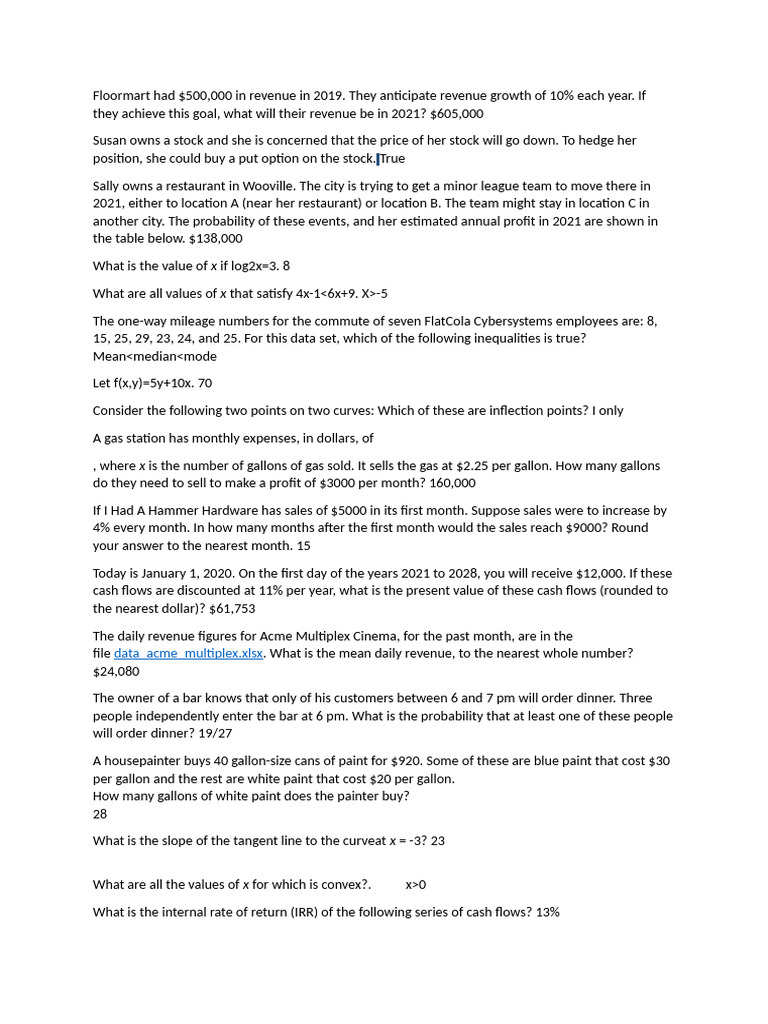 Mathematics Management HBP | PDF | Bonds (Finance) | Interest