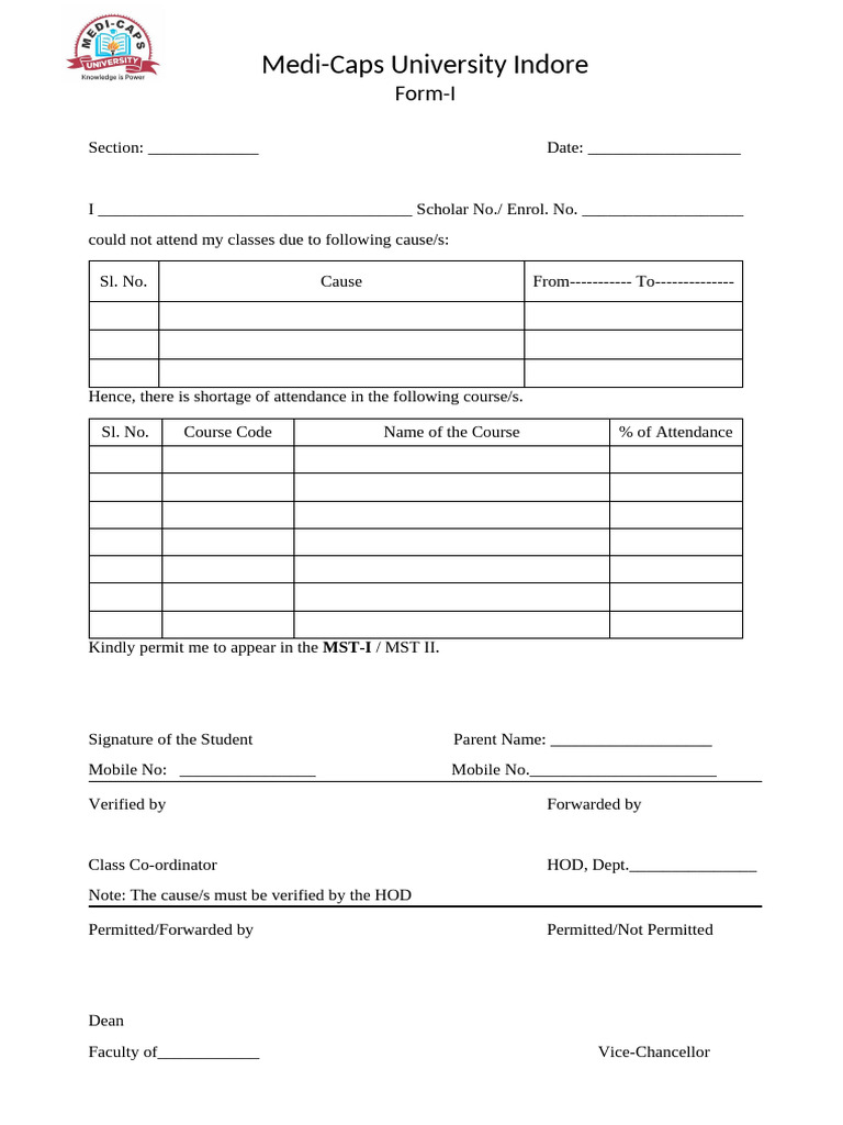 Form - I For MST | PDF | Career & Growth