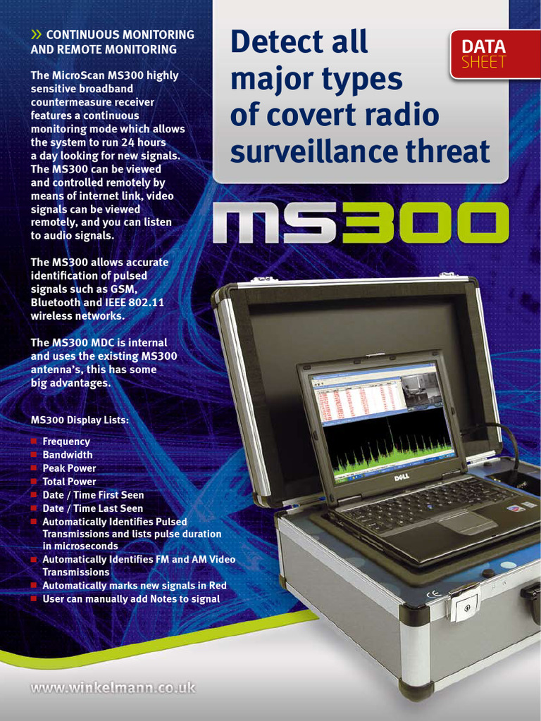 Microscan MS300 | PDF | Transmitter | Broadcast Engineering