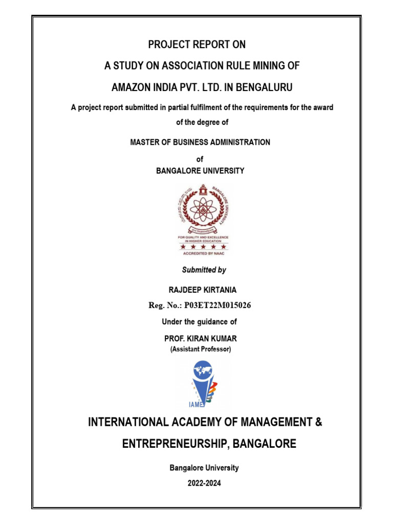 Ba Project | PDF | Analytics | Predictive Analytics