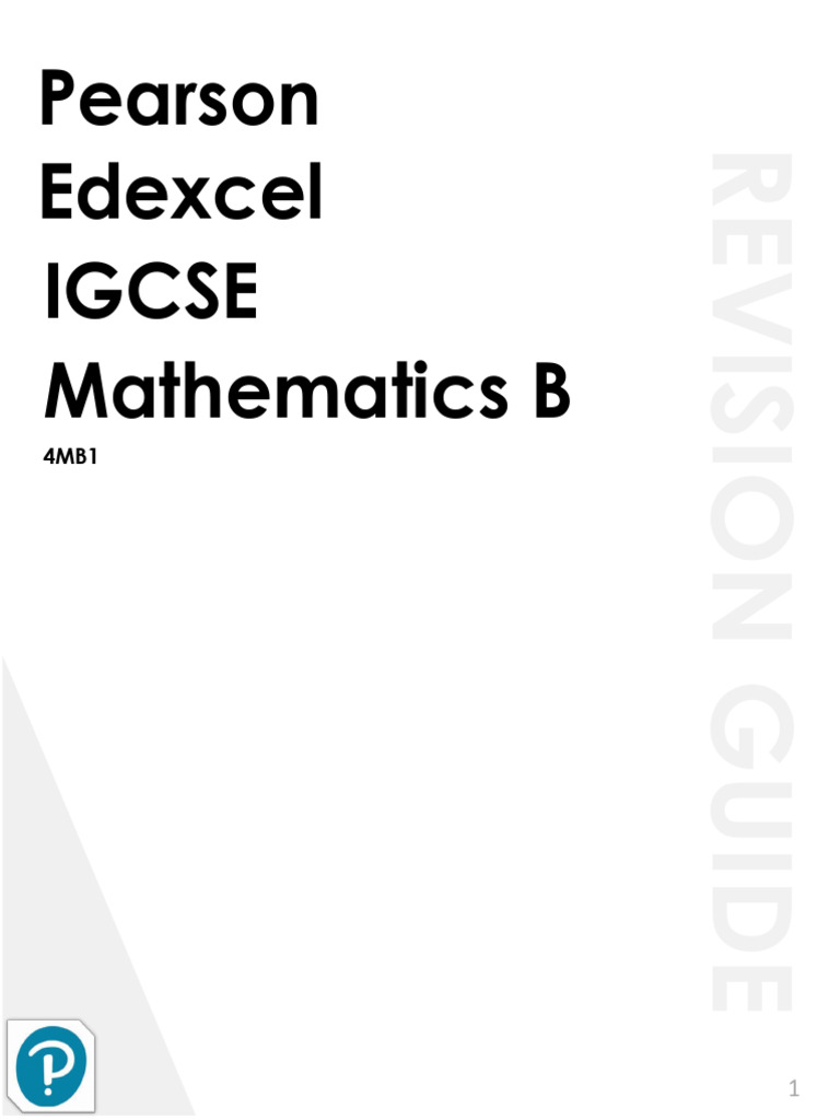 Edexcel IGCSE Mathematics B 4MB1 Revision Notes | PDF | Rotation ...