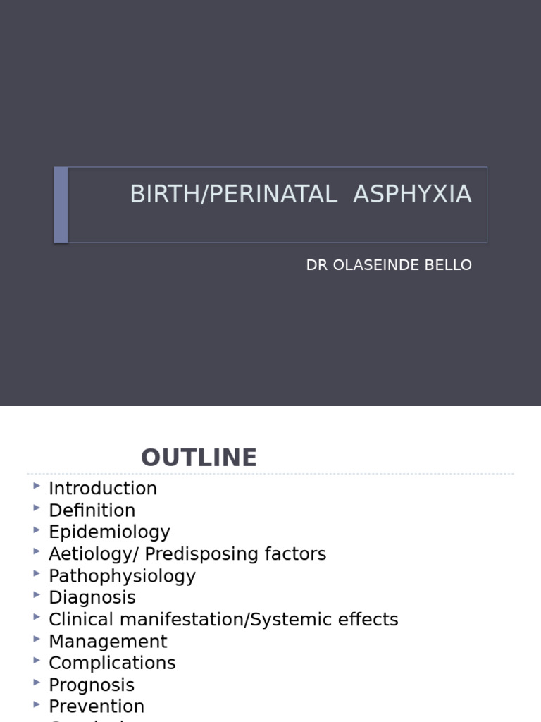 Birth Asphyxia | PDF | Fetus | Physiology