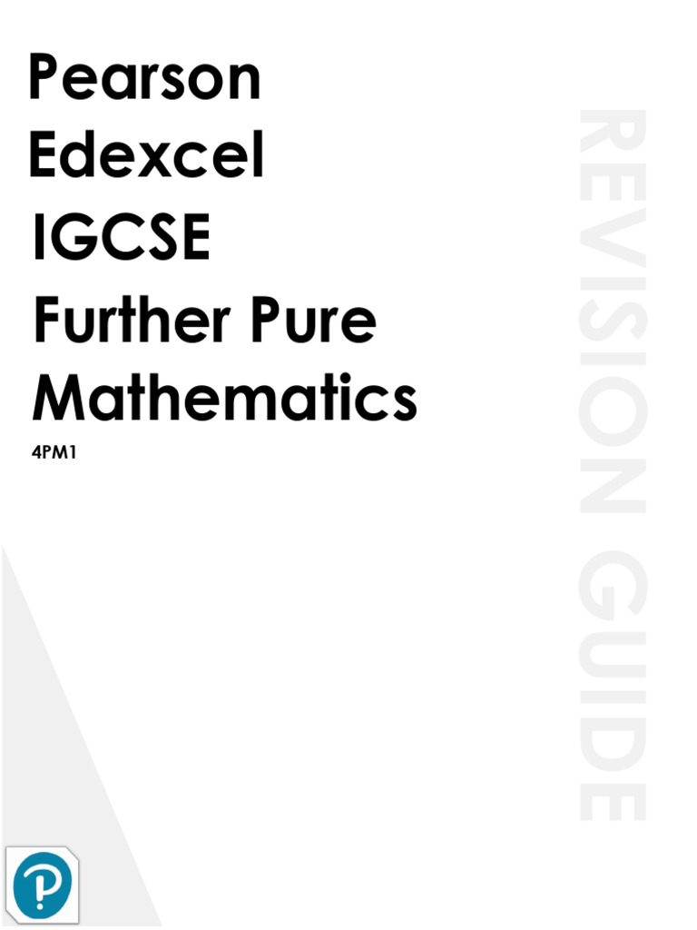 Edexcel IGCSE Further Pure Maths Guide | PDF | Quadratic Equation ...