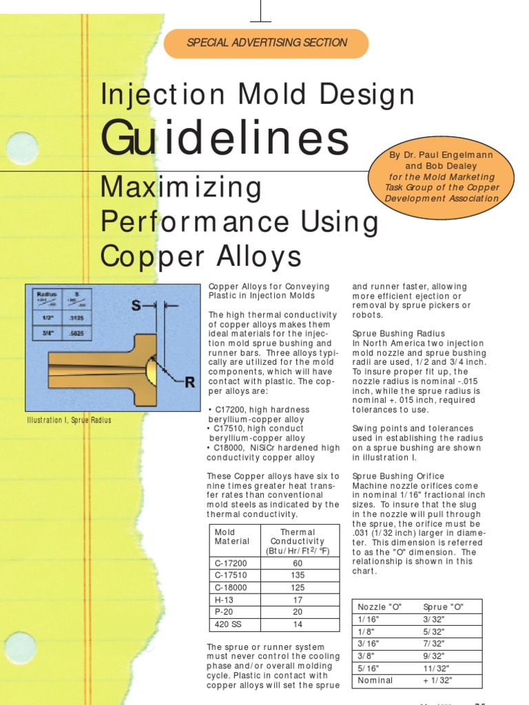 Maximizing Copper Alloys Injection Mold Performance | PDF | Mechanical ...