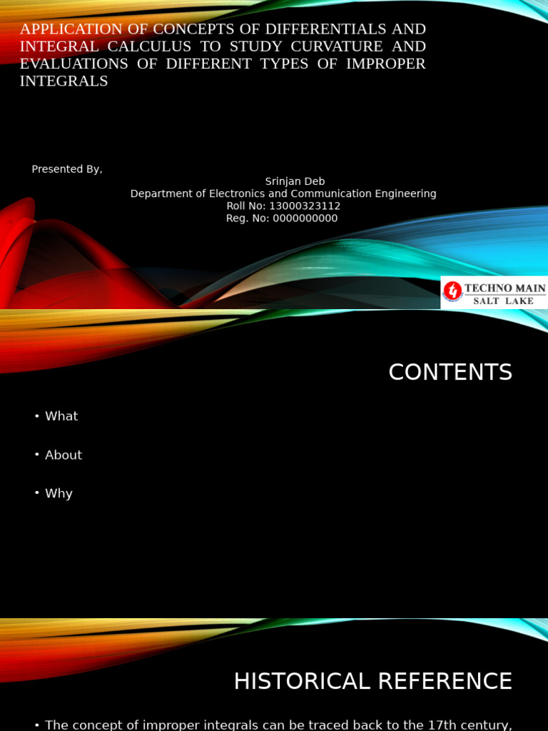 Application of Concepts of Differentials and Integral Calculus | PDF | Integral | Limit ...
