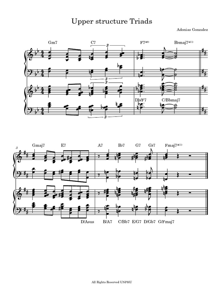 Upper Structure Triads | PDF