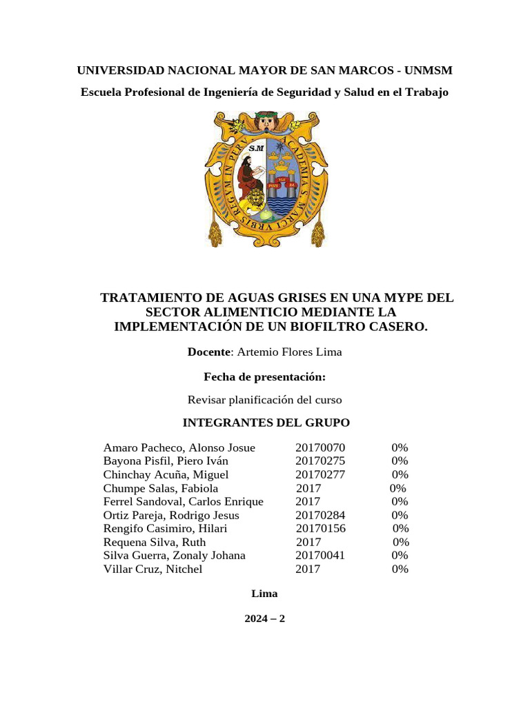 Estructura Básica Del Proyecto - Tratamiento de Aguas | PDF | Tratamiento de aguas residuales ...
