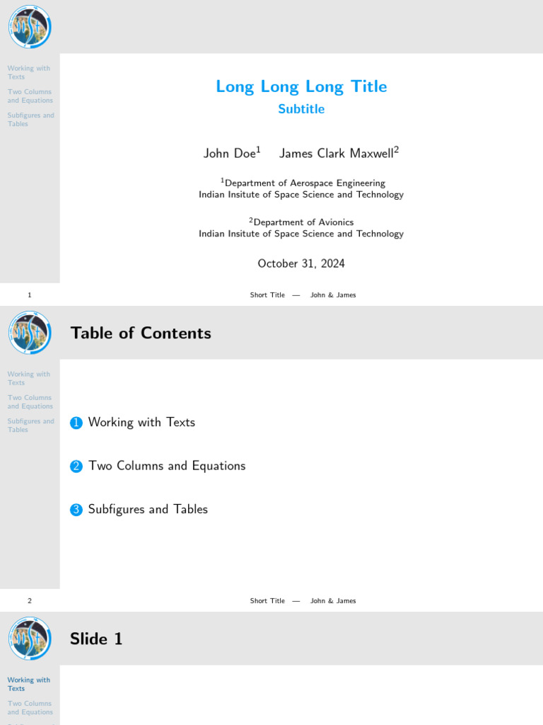 IIST Beamer Template | PDF | Mathematics | Mathematical Objects