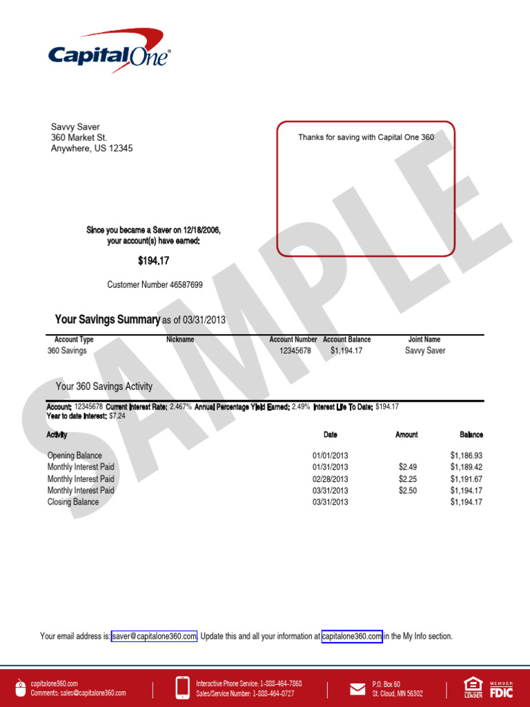 Sample Estatement | PDF