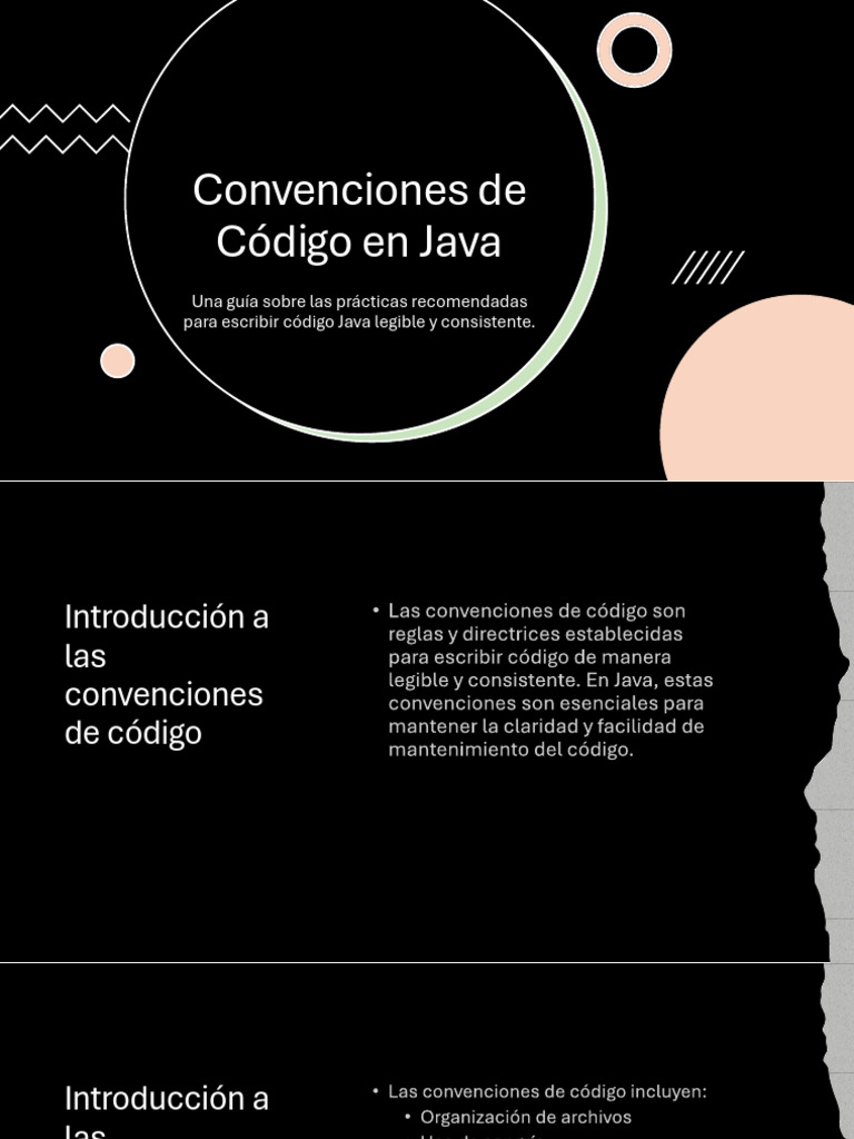 Convenciones de Código en Java | PDF | Java (lenguaje de programación ... Convenciones de Código en Java | PDF | Java (lenguaje de programación ...