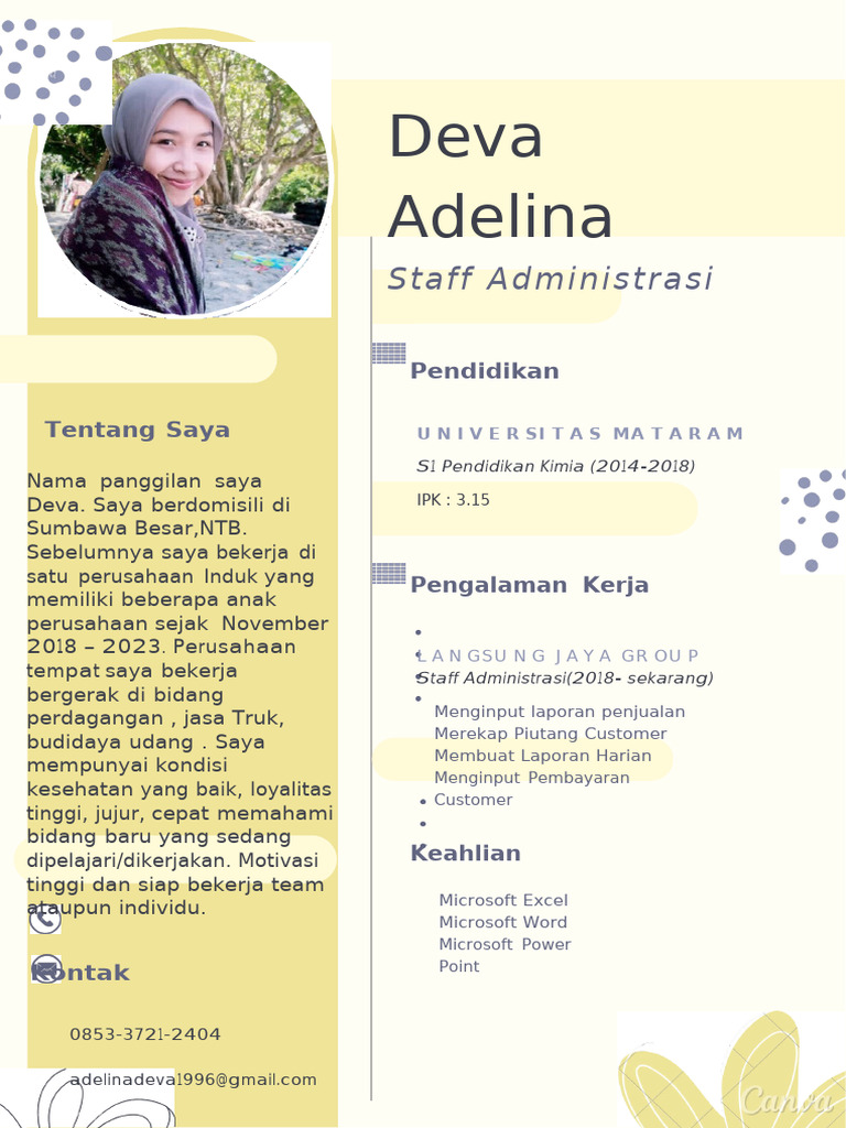 CV Deva Adelina Baru | PDF