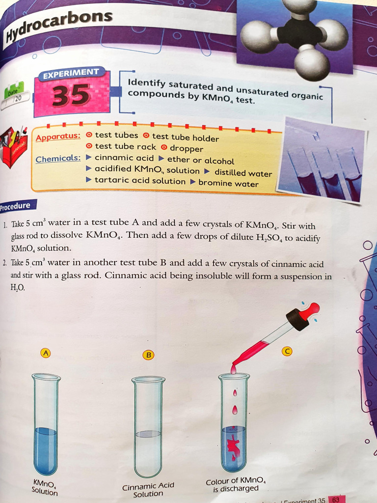 Saturated, Unsaturated Compounds Identification. 10th PBA | PDF | Alkene | Alkane