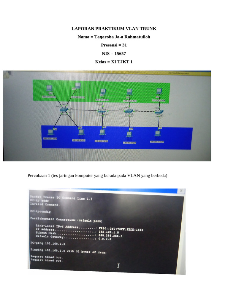 Tugas Vlan Trunk | PDF