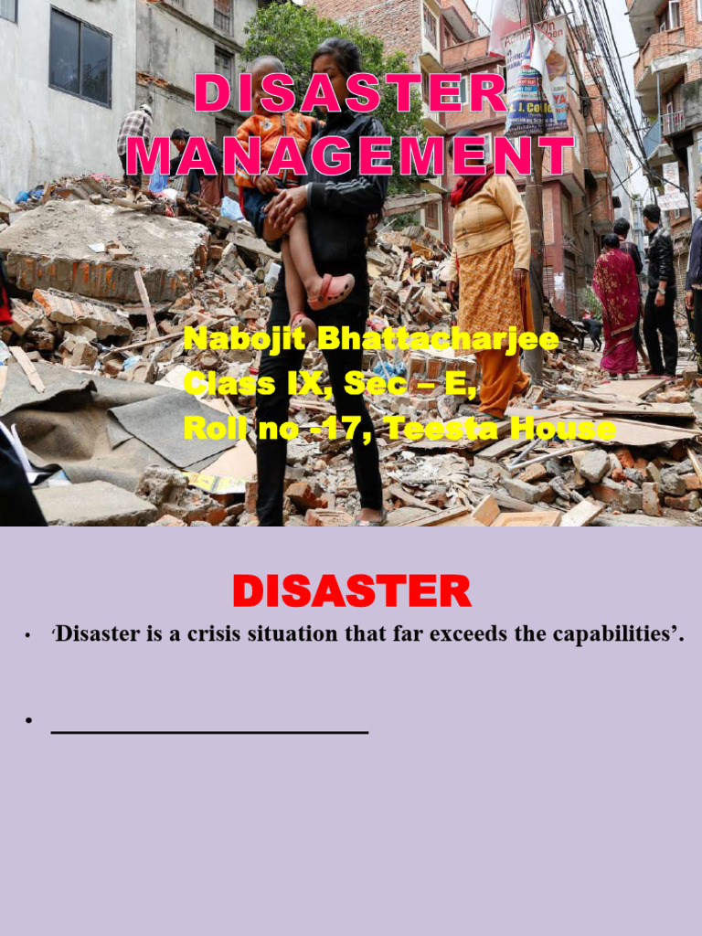 Disaster Management (Autosaved) | PDF | Natural Disasters | Emergency ...