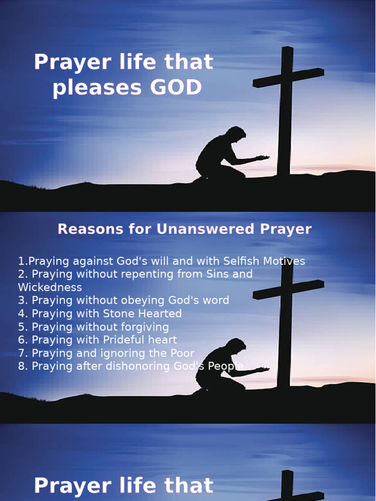 Effective Prayer Life That Pleases God | PDF