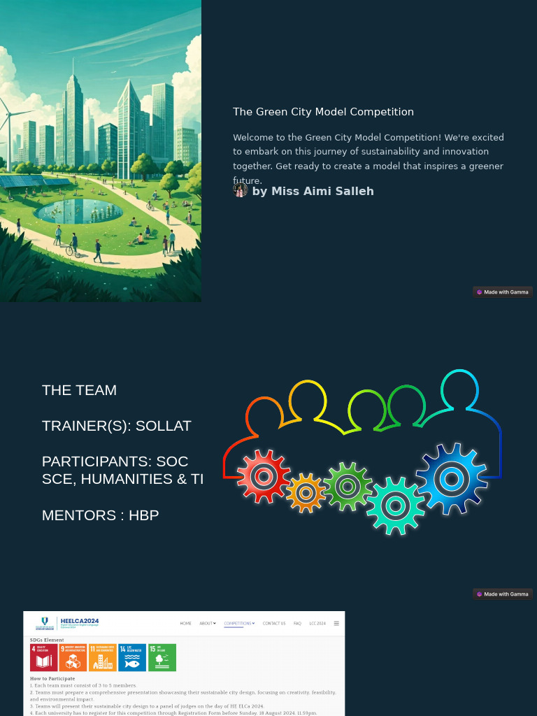 Green City Model Competition Guide | PDF | Sustainable City | Urban ...
