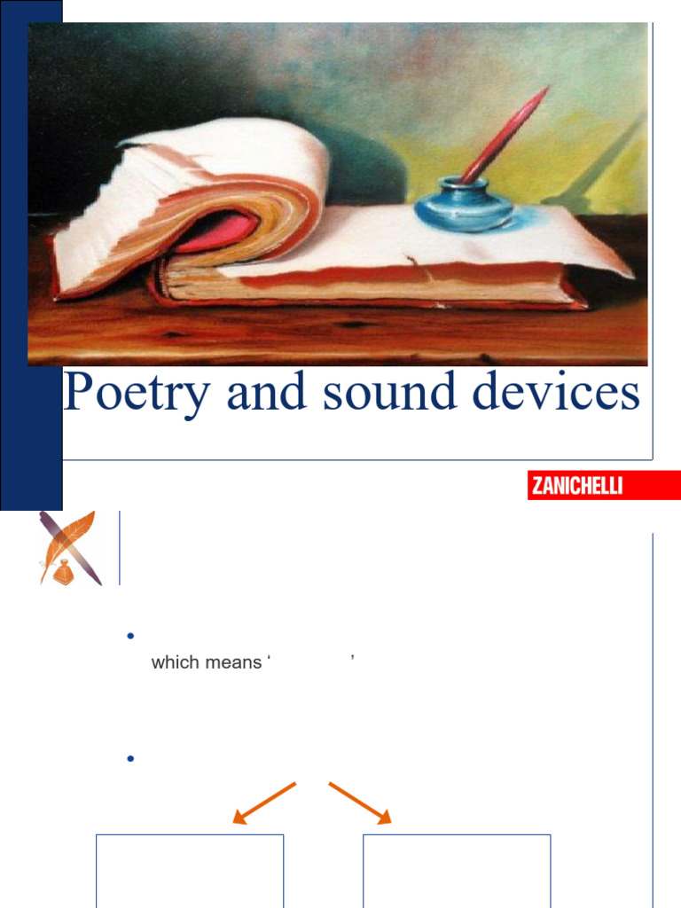 3 - 01 Poetry and Sound Devices | PDF | Poetry | Poetics