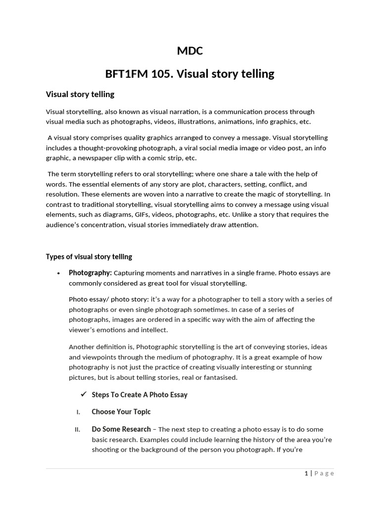 Visual Storytelling Techniques Explained | PDF | Composition (Visual ...