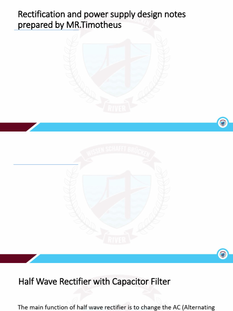 Rectification Notes | PDF | Rectifier | Direct Current Rectification Notes | PDF | Rectifier | Direct Current