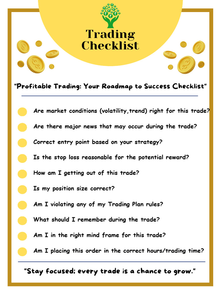 Trading Checklist 03 Colorful | PDF