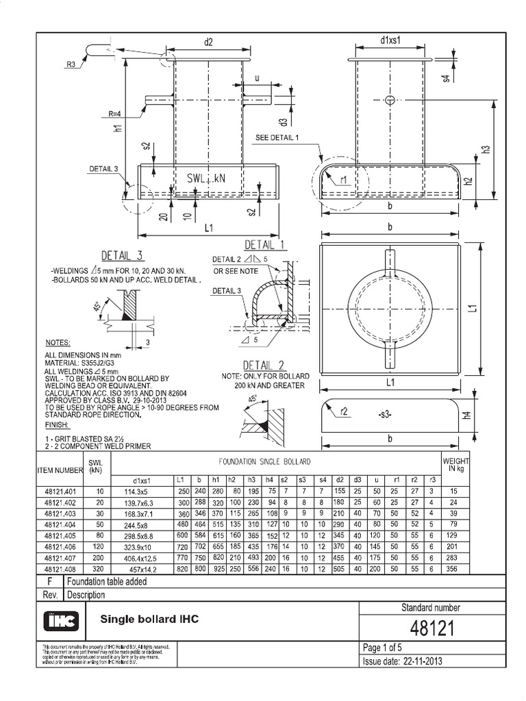 Single and Double Bollard | PDF
