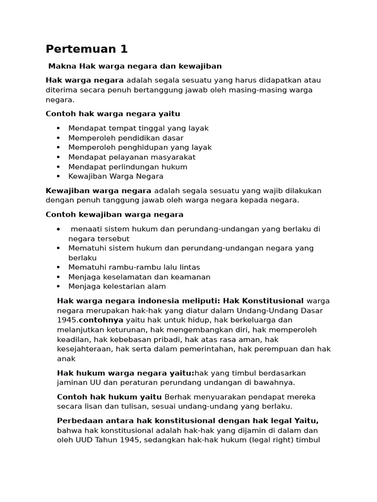 MATERI PKN 12 PERTEMUAN 1 Dan 2 | PDF | Ilmu Sosial