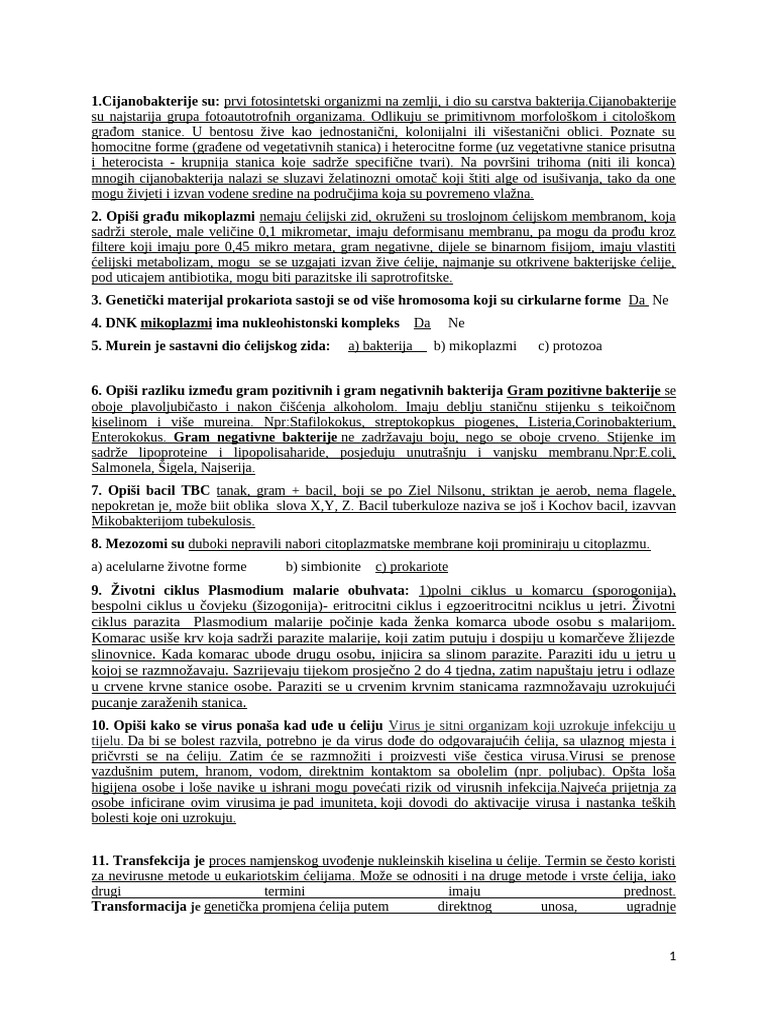 Prva Parcijala Mikro | PDF