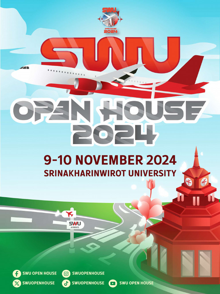 โปสเตอร์ประชาสัมพันธ์งาน SWU OPEN HOUSE 2024 | PDF