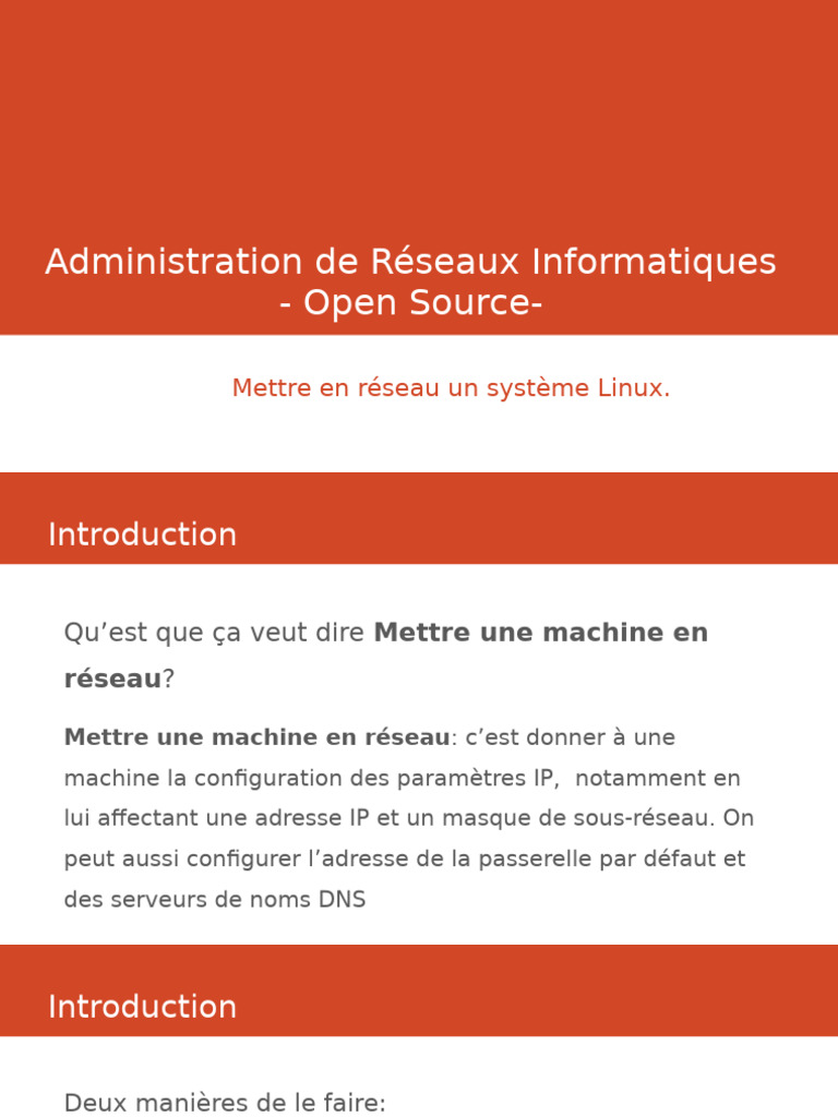Administration de R Seaux Informatiques | PDF | Adresse IP | Architecture de réseau