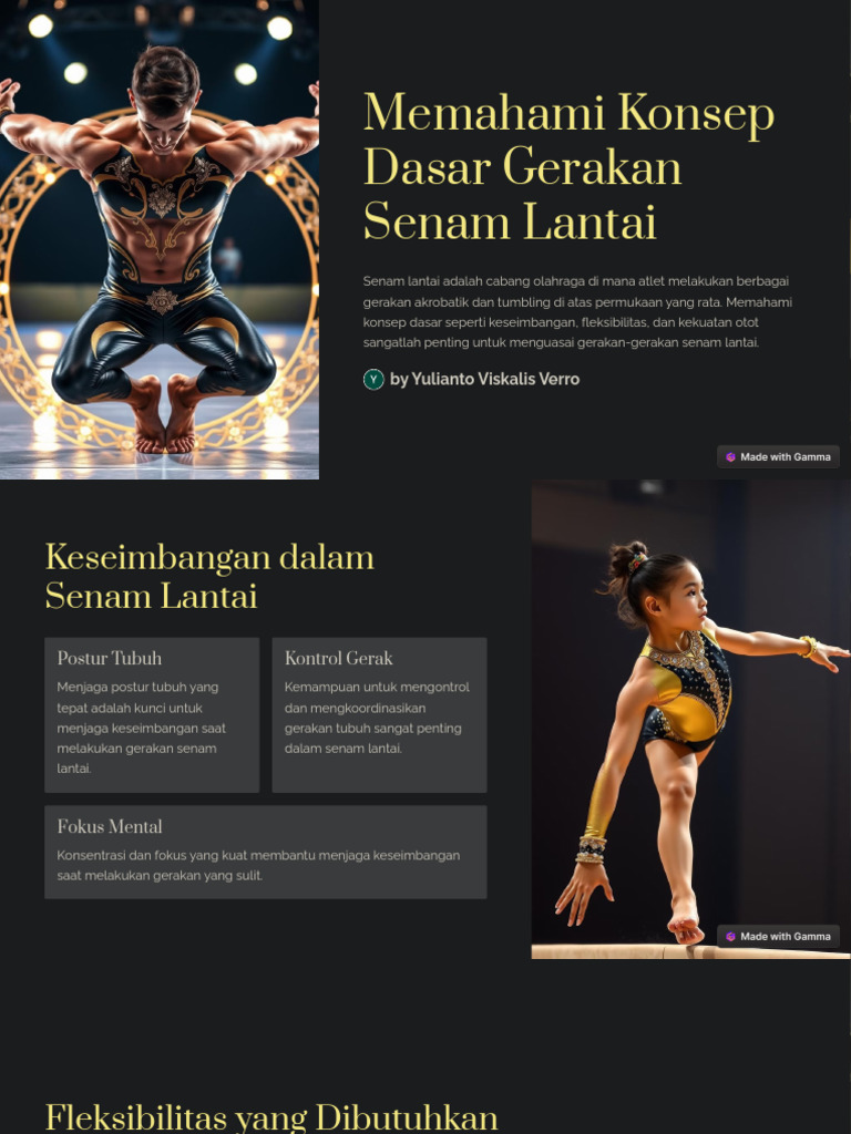 Memahami Konsep Dasar Gerakan Senam Lantai | PDF | Karier ...