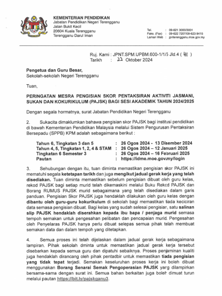 Peringatan Mesra Pajsk | PDF