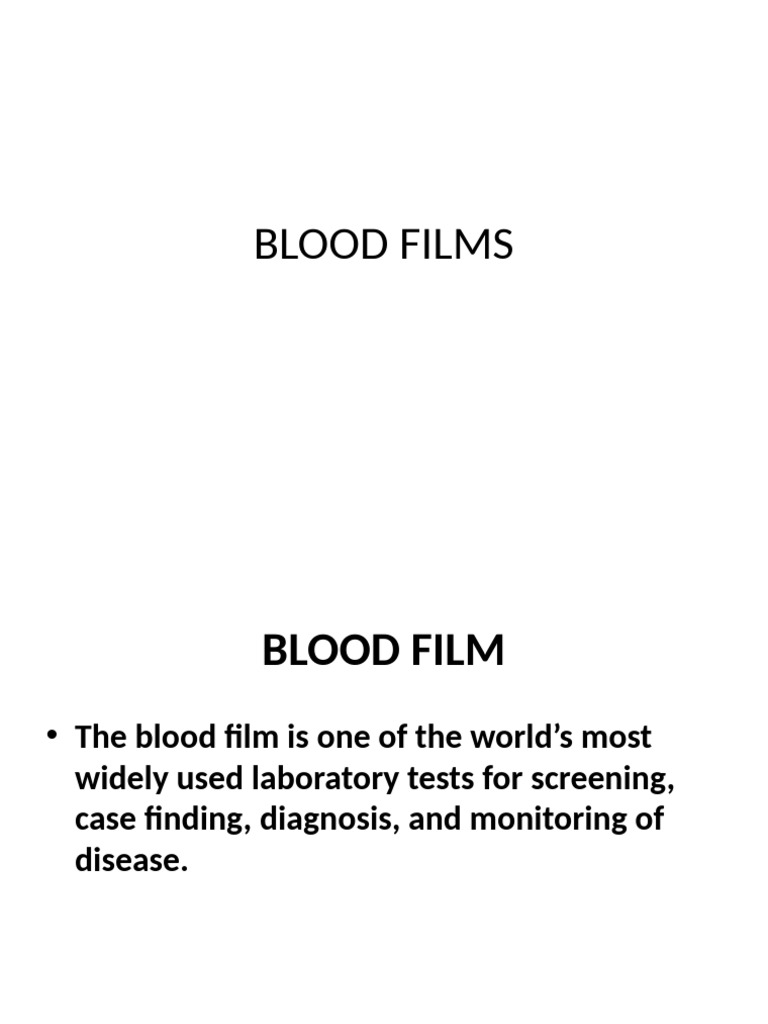 Blood Films | PDF | Staining | Microscopy