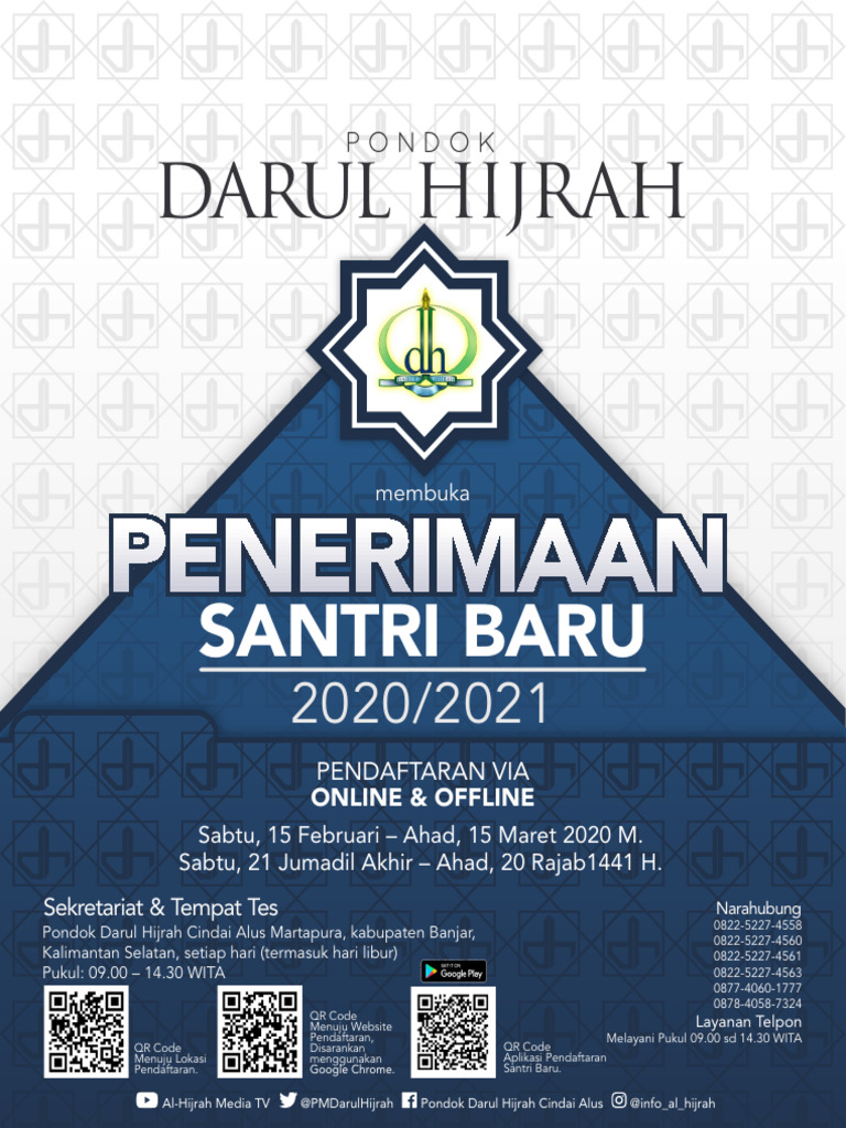 Brosur PPSB Darul Hijrah Putra 2020 | PDF