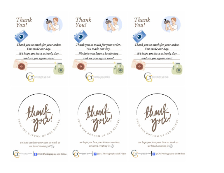 Thank You Card Sample | PDF