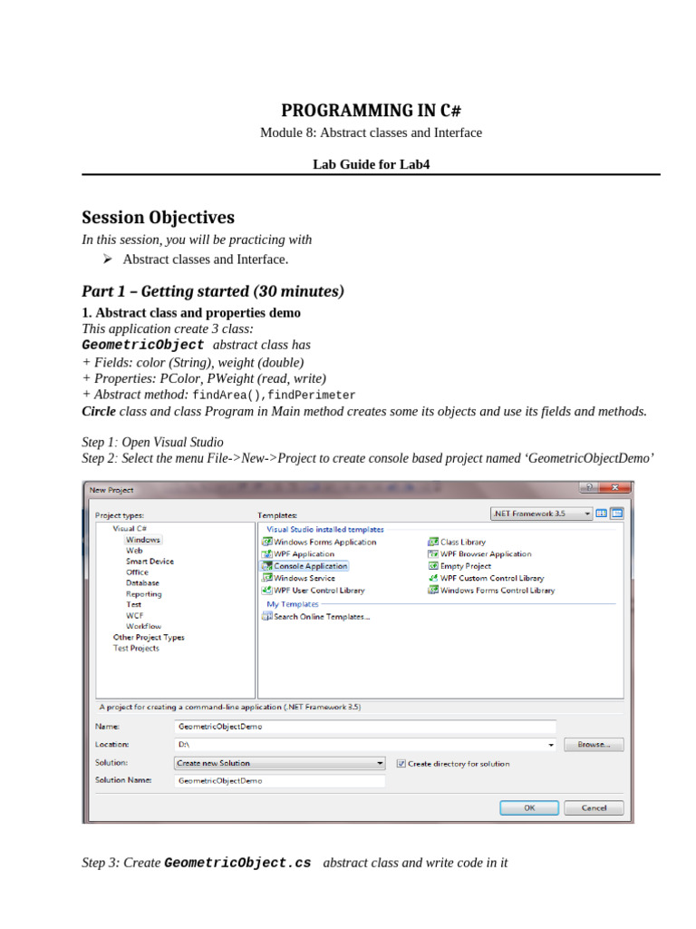 C#_Lab04 | PDF | Class (Computer Programming) | Method (Computer Programming)