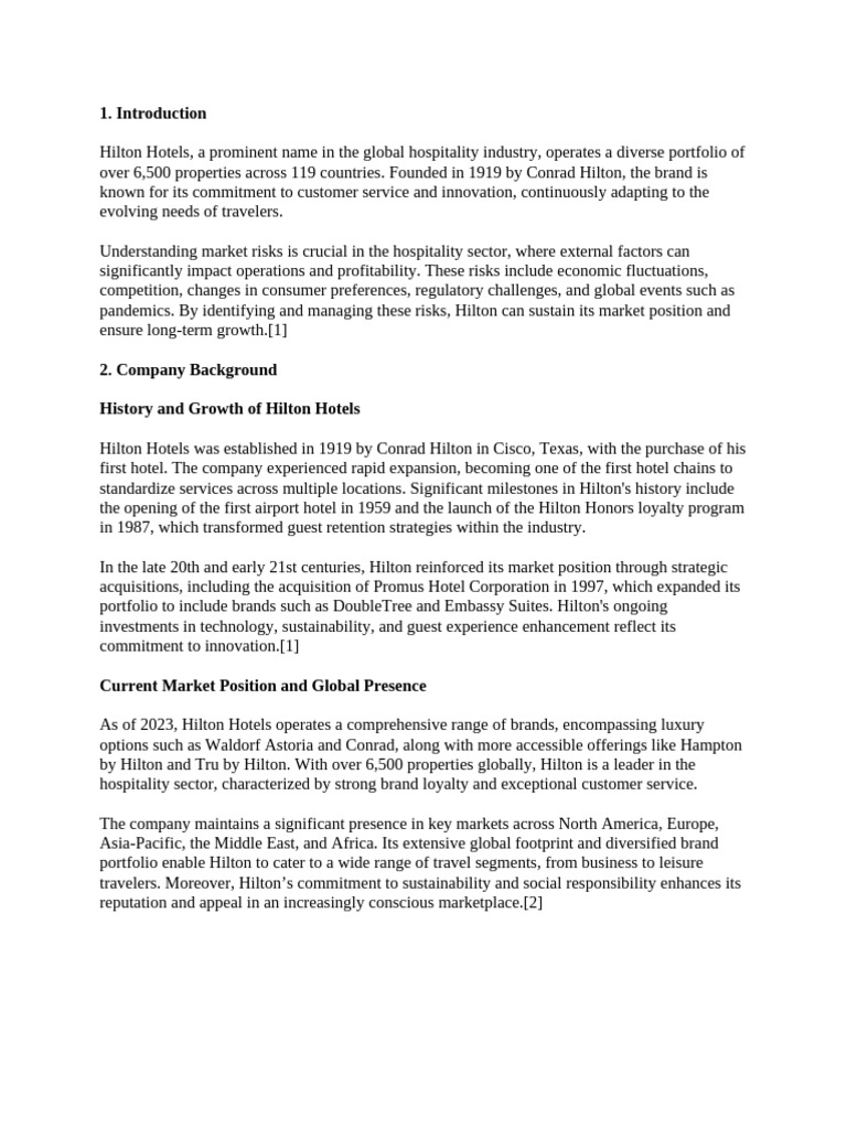 Introduction of Hilton | PDF | Hilton Worldwide | Hotel