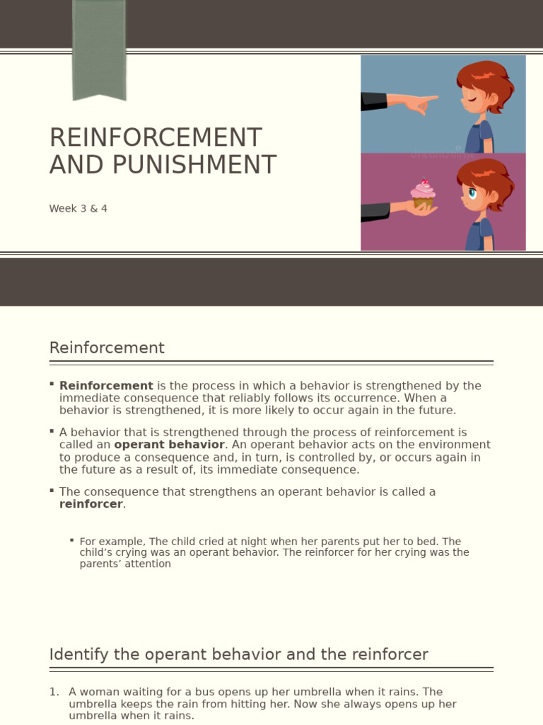 Reinforcement and Punishment | PDF | Reinforcement | Psychological Schools